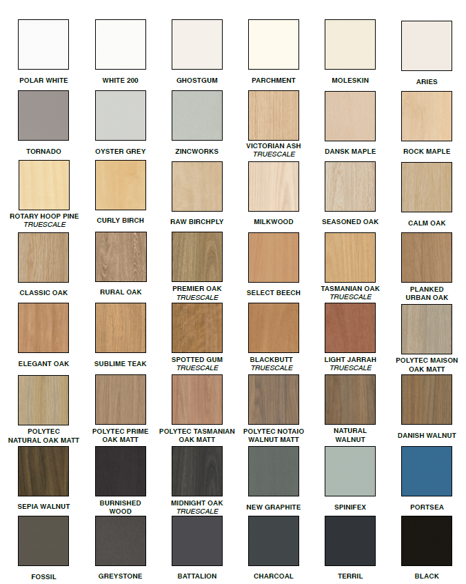 Table Tops, 25mm thick 48 colours